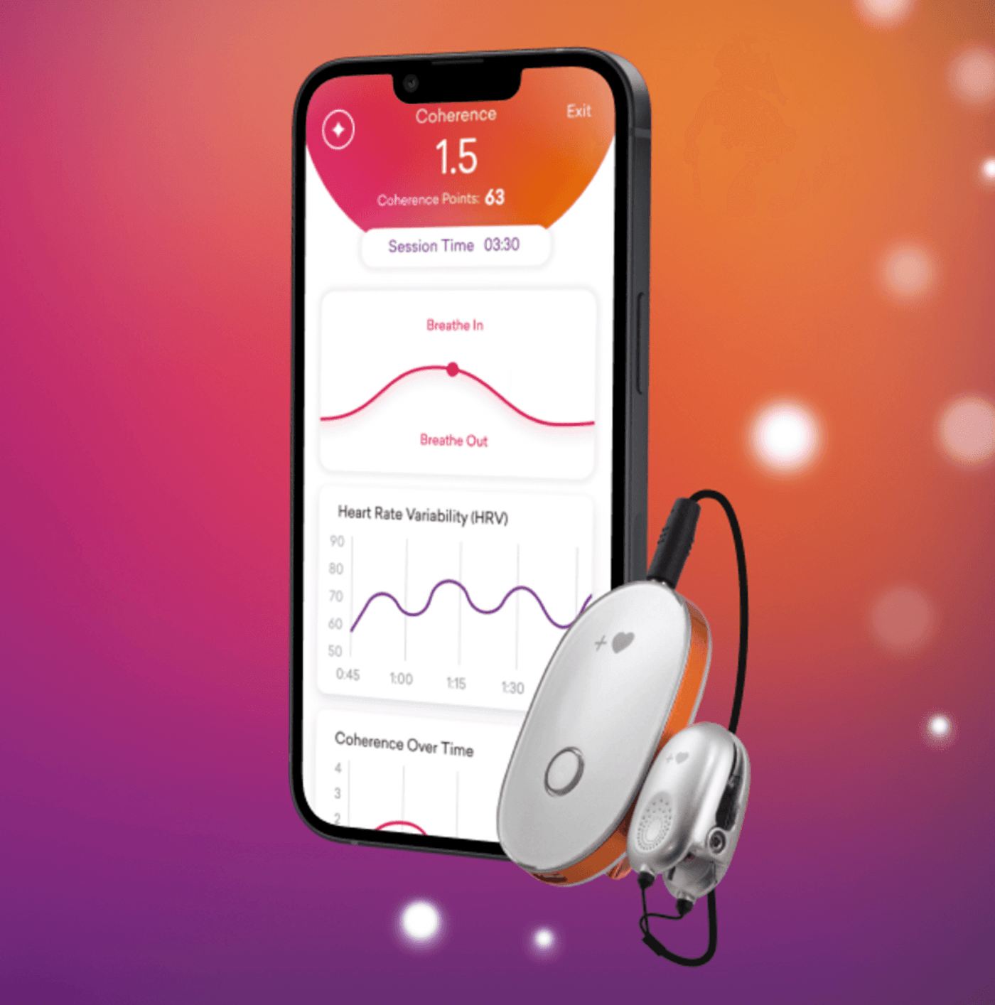 HeartMath Inner Balance Coherence Plus Monitor